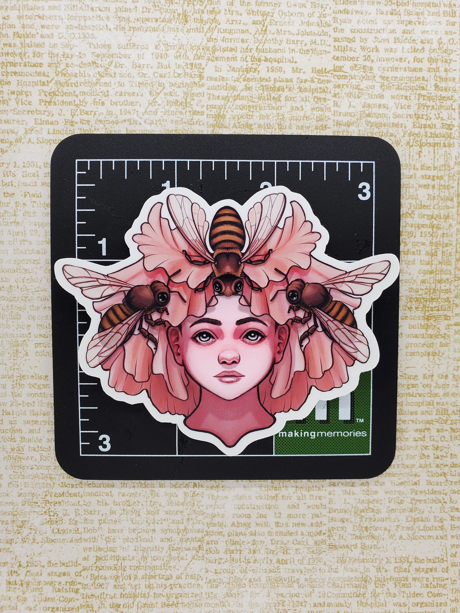 Pink Peony Fairy Nymph Die Cut Sticker - Etsy