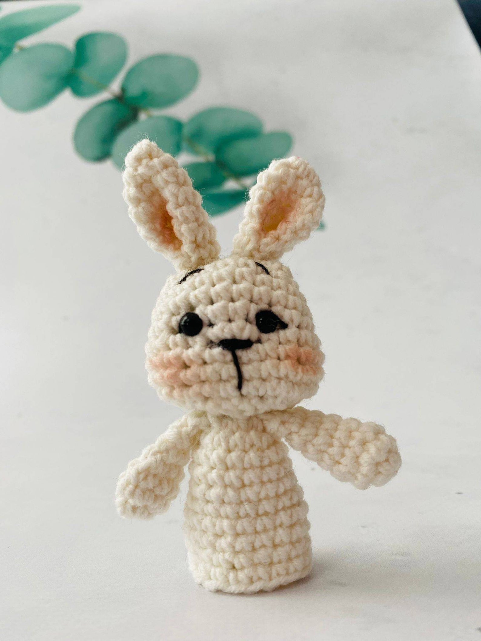 Animal Finger Puppets - Organic Cotton Hand-knit - Eco Friendly Finger ...