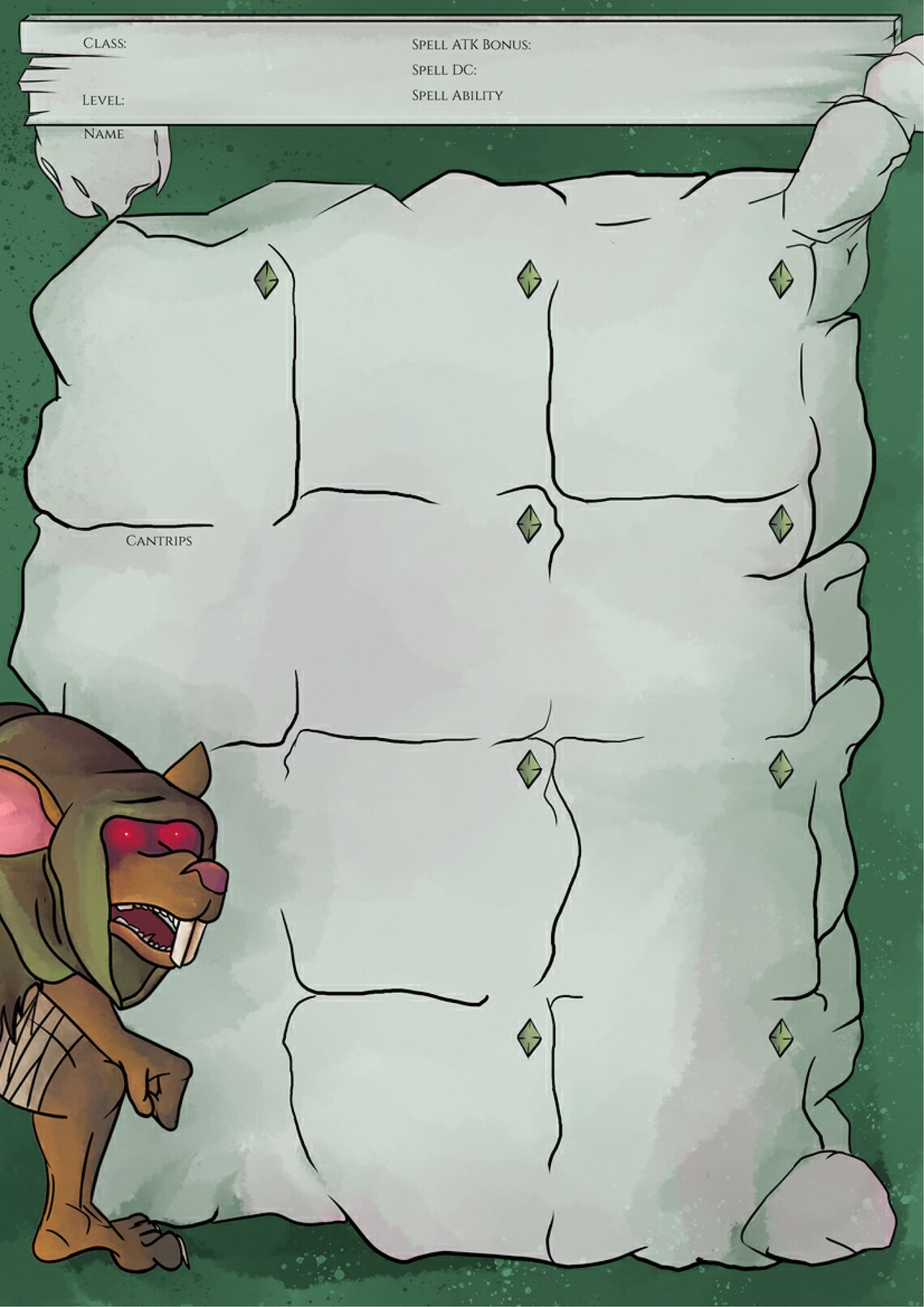 Mouse Dnd Character Sheets D&D 5e Ttrpg Printable Dnd Dnd - Etsy