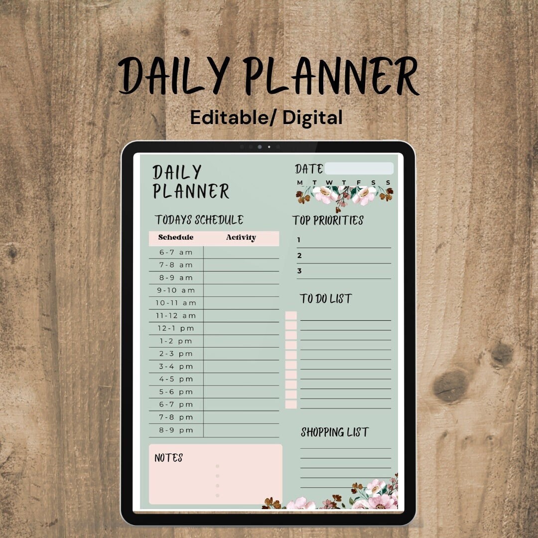 Digital Daily Planner 2024 - Etsy