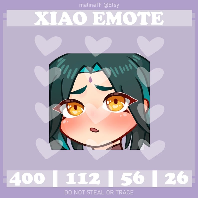 Xiao Emote (genshin Impact) Twitch, Discord, Youtube Etc. - Etsy Australia