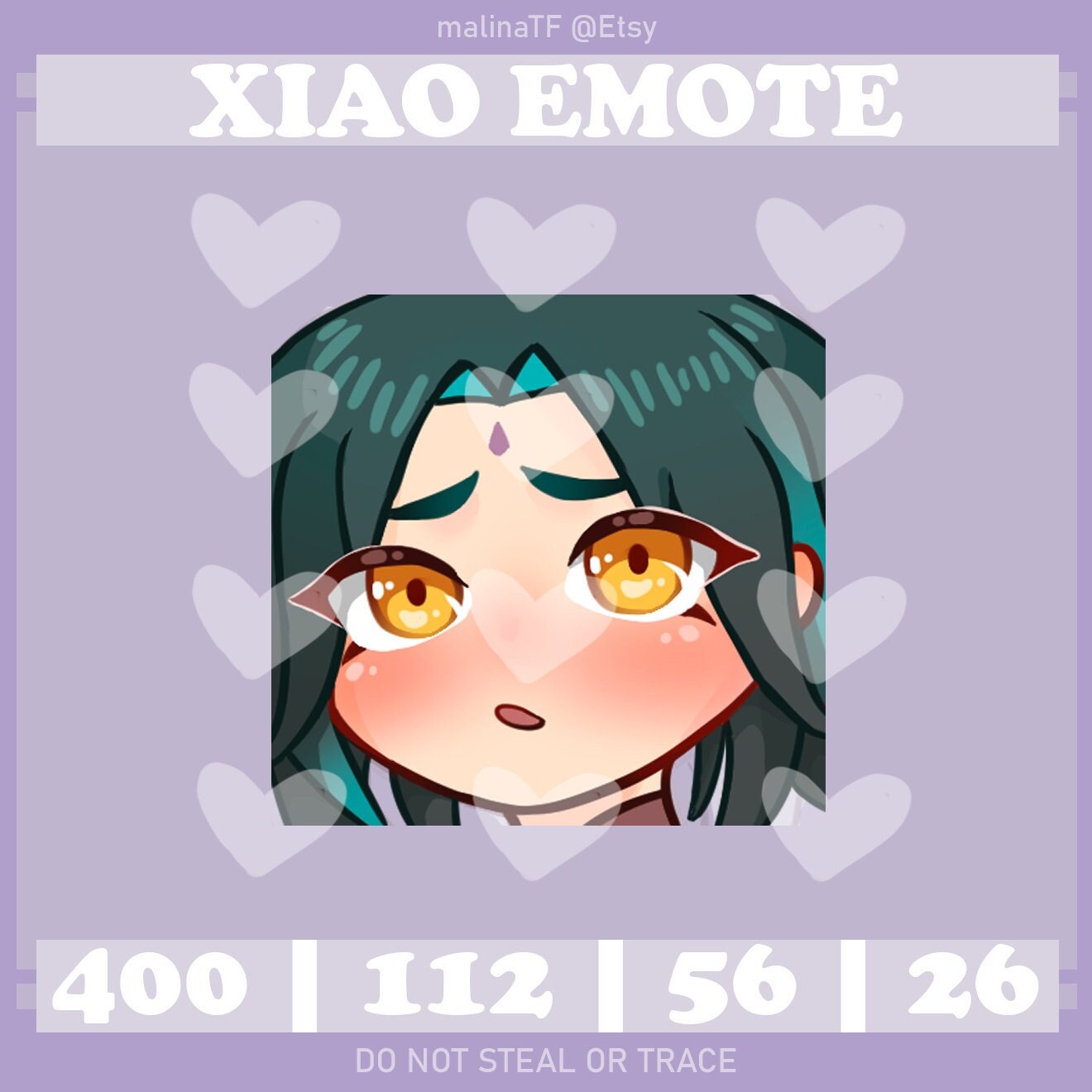 Xiao Emote (genshin Impact) Twitch, Discord, Youtube Etc. - Etsy