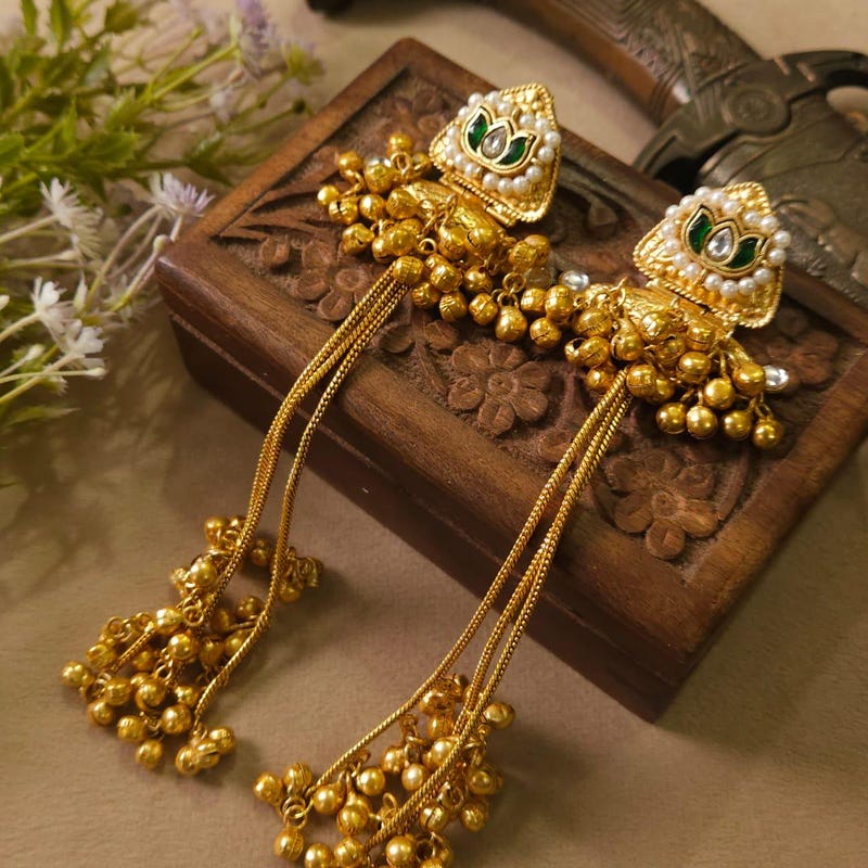 Traditional Kashmiri Earrings - Etsy