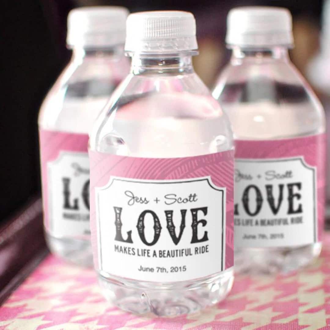 Custom Water Bottle Lables, Mini Water Bottle Labels - Etsy