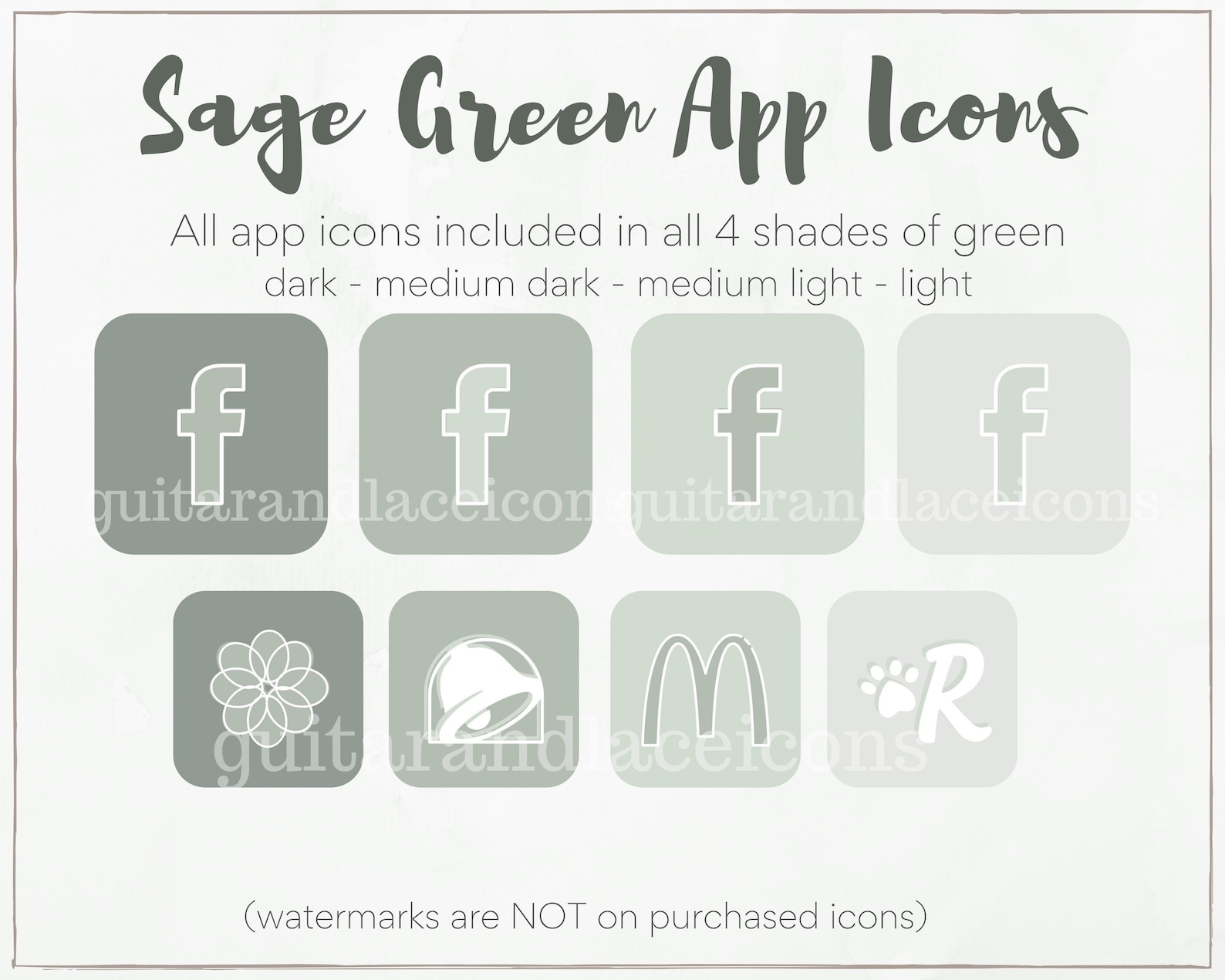 Sage Green App Icons Sage Green Aesthetic Apps Green App - Etsy