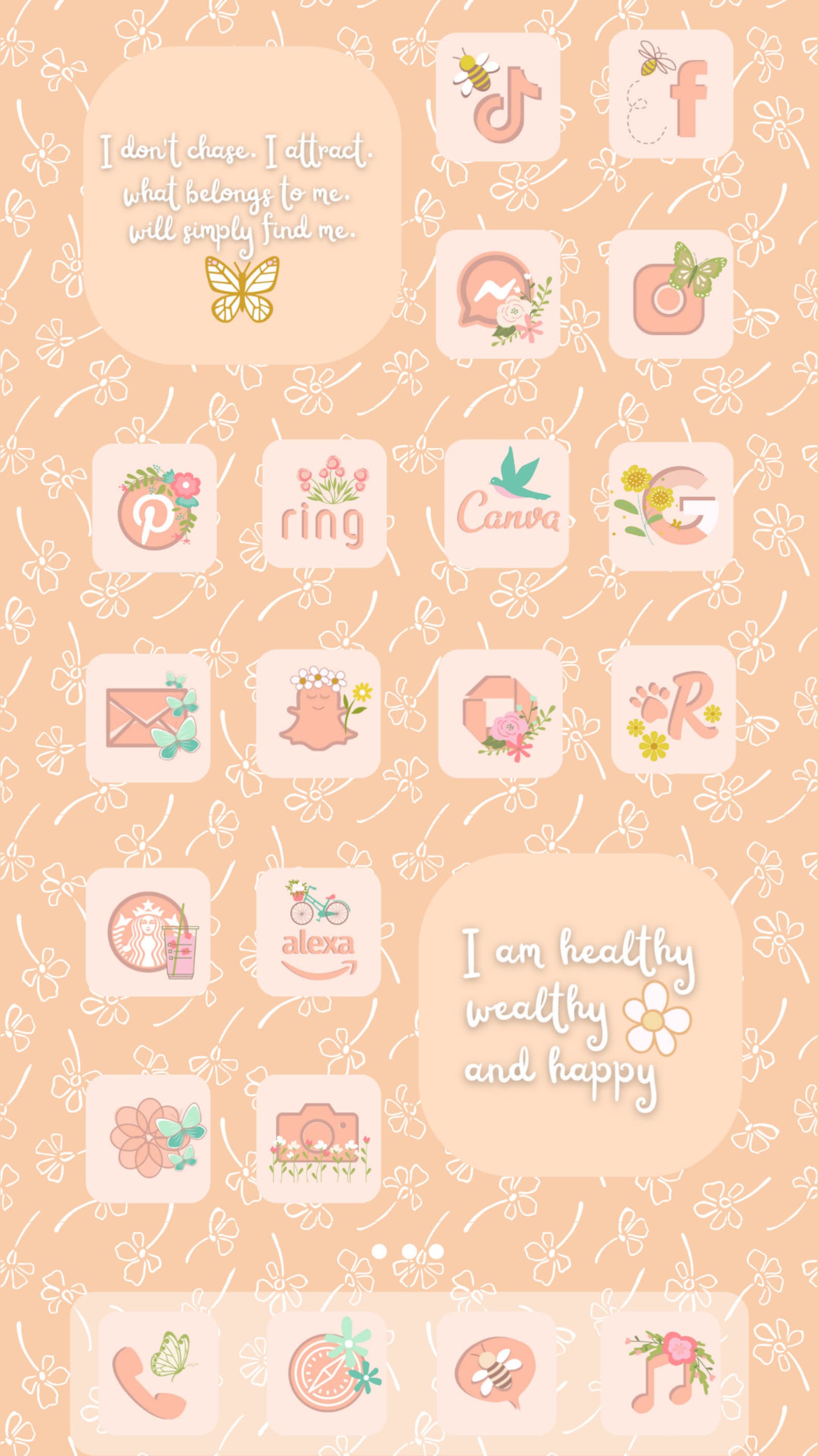 Spring App Icons Springtime Aesthetic App Icons Iphone App - Etsy