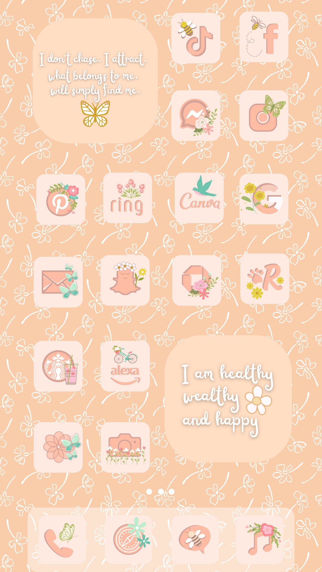 Spring App Icons Springtime Aesthetic App Icons Iphone App - Etsy