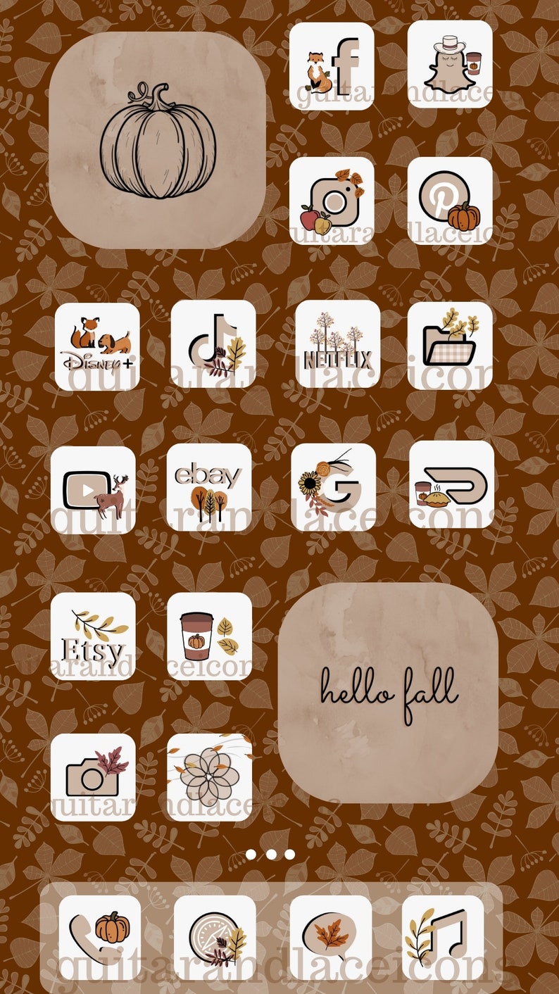 Fall Aesthetic App Icons Fall Widgets Autumn Phone - Etsy