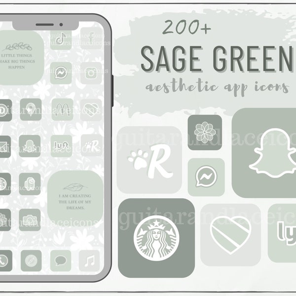 Green App Icons - Etsy