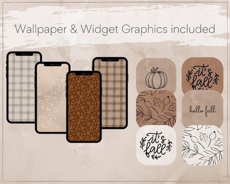 Fall Aesthetic App Icons Fall Widgets Autumn Phone - Etsy