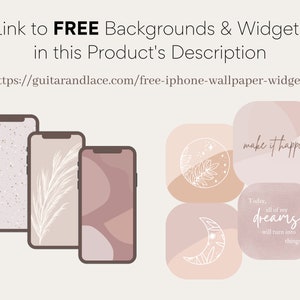 Boho Tan & Pink App Icons + Widgets | iPhone Apps | Android Apps ...