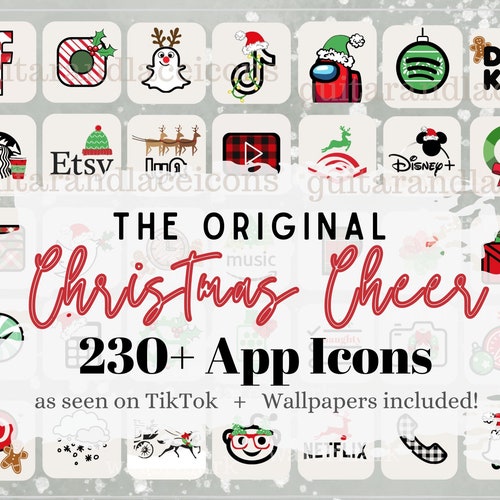 Christmas Aesthetic App Icons Christmas Apps Christmas - Etsy