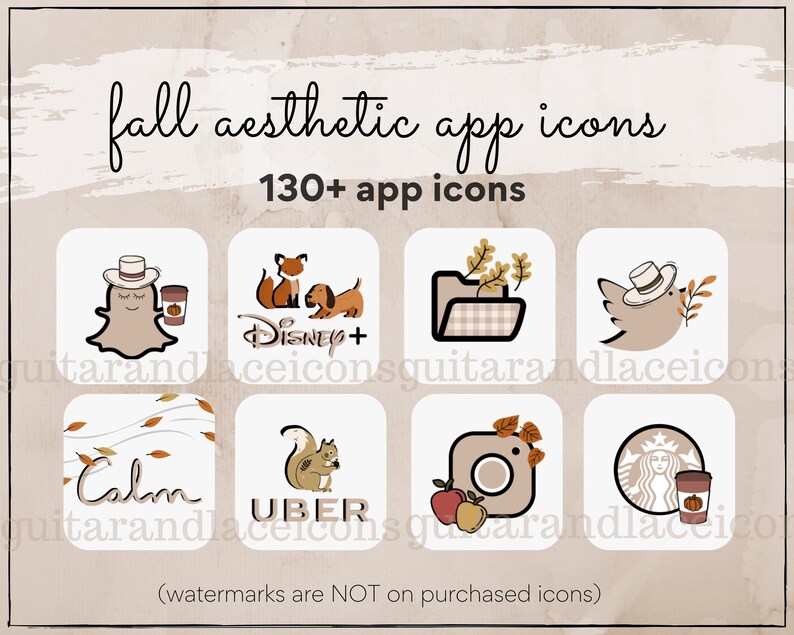 Fall Aesthetic App Icons | Fall Widgets | Autumn Phone Aesthetic ...