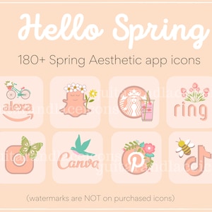 Spring App Icons | Springtime Aesthetic App Icons | iPhone App Icons ...