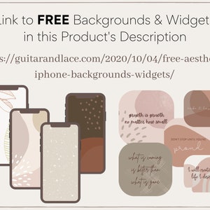 Warm Boho Aesthetic App Icons + Widgets | iPhone Apps | Android Apps ...