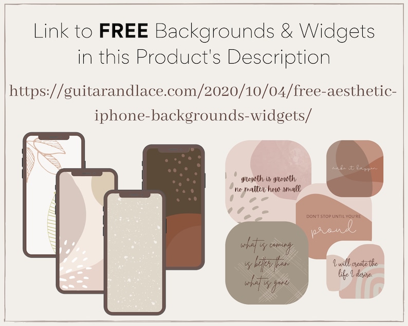 Warm Boho Aesthetic App Icons + Widgets | iPhone Apps | Android Apps ...