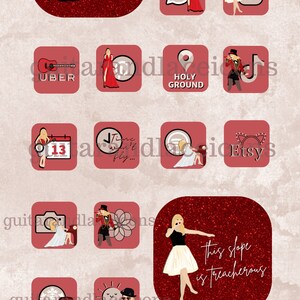 RED TV App Icons Widgets & Wallpaper - Etsy