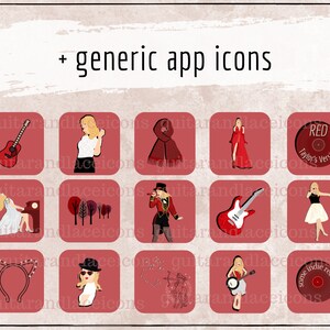 RED TV App Icons Widgets & Wallpaper - Etsy