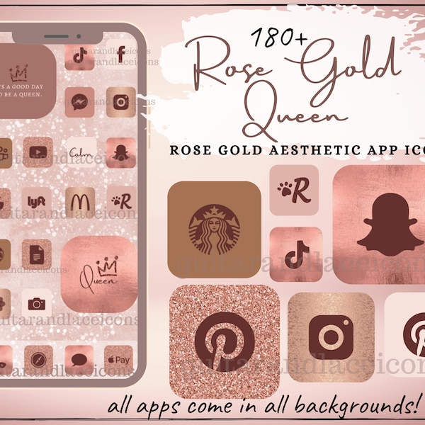 Rose App Icons - Etsy