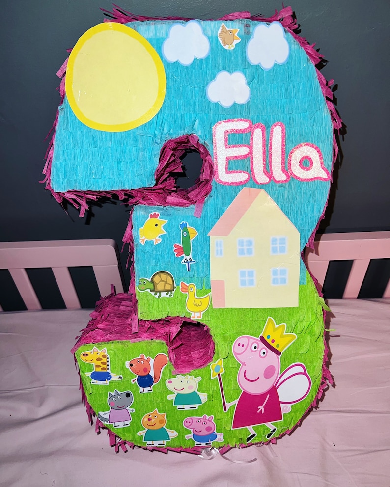 Peppa Pig Birthday Piñata - Etsy