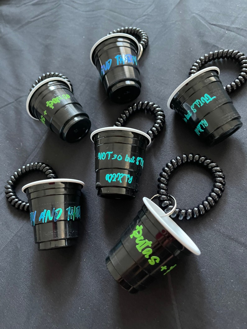 Personalized Solo Shot Cups With Wristband order Comes in Set of 12 ...