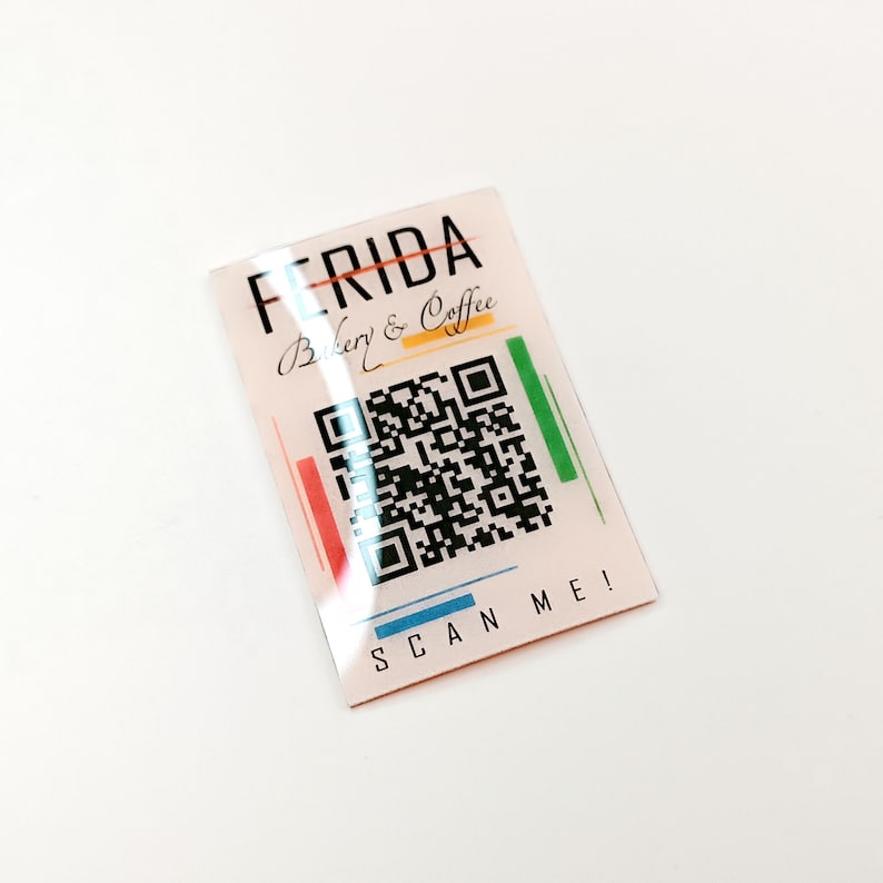 QR CODE Menu QR Code Menu Sign Plastic Table Menu durable - Etsy