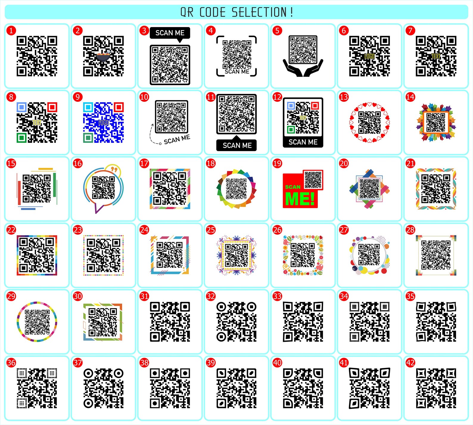 QR CODE Menu | QR Code Menu Sign | Plastic Table Menu |durable ...
