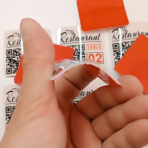 Custom QR Code Puck Menu - QR Code Polycarbonate Card - Durable ...