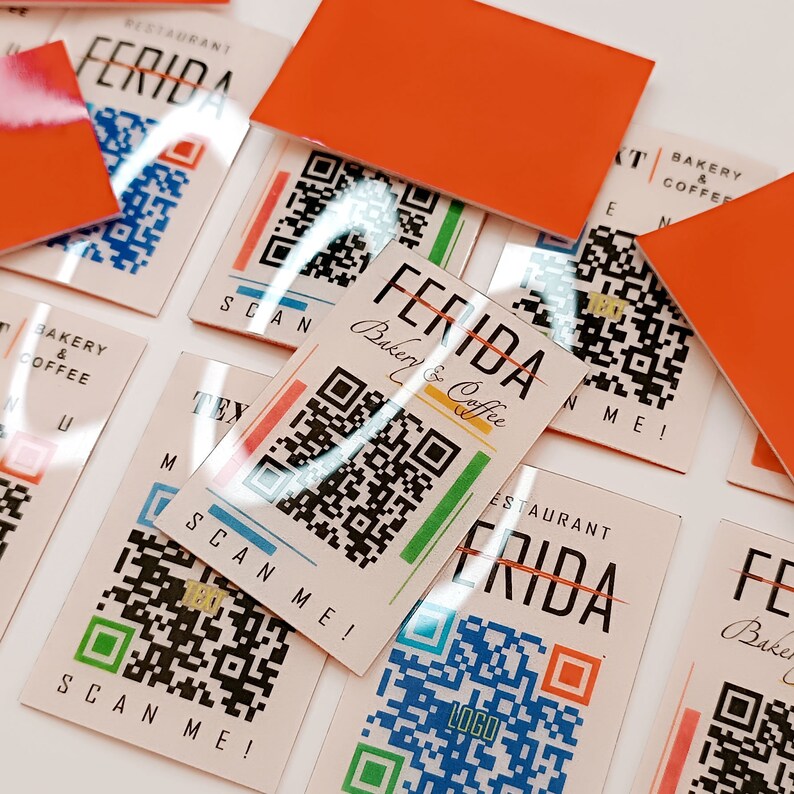QR CODE Menu QR Code Menu Sign Plastic Table Menu durable - Etsy