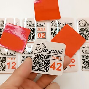 Custom QR Code Puck Menu - QR Code Polycarbonate Card - Durable ...