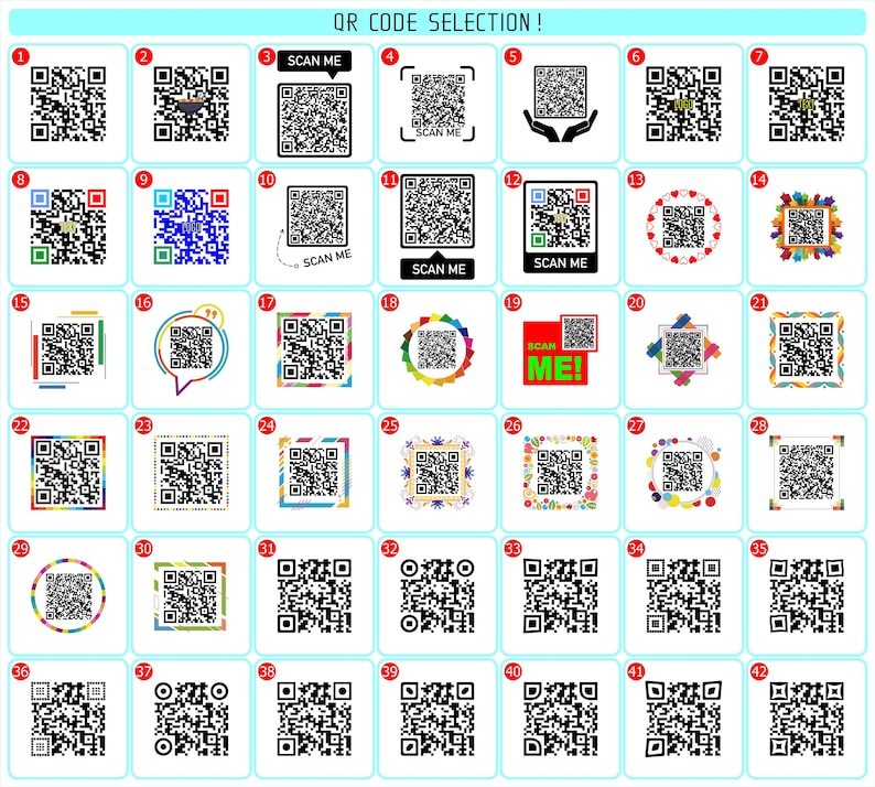 Custom QR Code Puck Menu QR Code Polycarbonate Card - Etsy