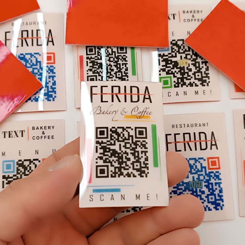 QR CODE Menu QR Code Menu Sign Plastic Table Menu durable - Etsy