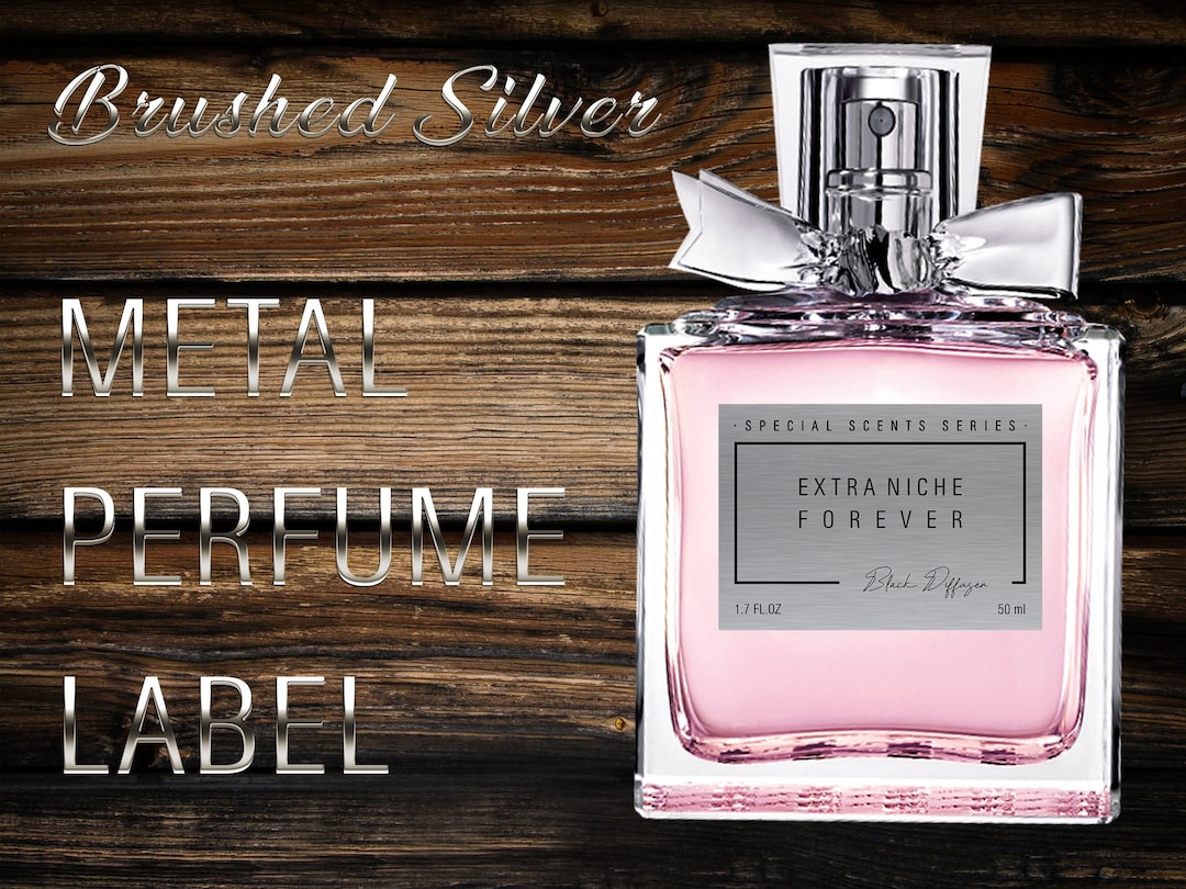 Custom Aluminum Perfume Label - Adhesive Back - You Can Request Custom ...