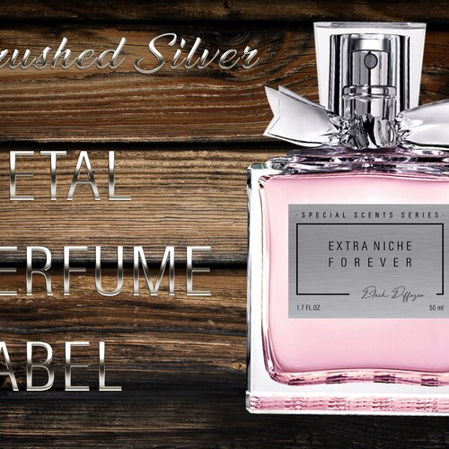 Custom Metal Perfume Label With Back Adhesive - Etsy