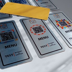 Scan to View Menu | QR Code Menu Sign | QR Code Menu Sticking on Table ...