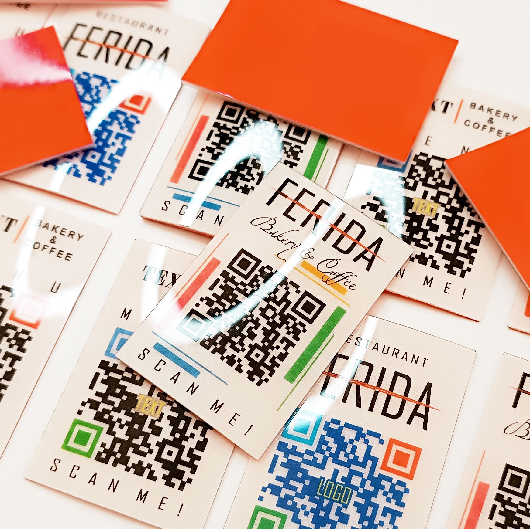 QR CODE Menu | QR Code Menu Sign | Plastic Table Menu |durable ...