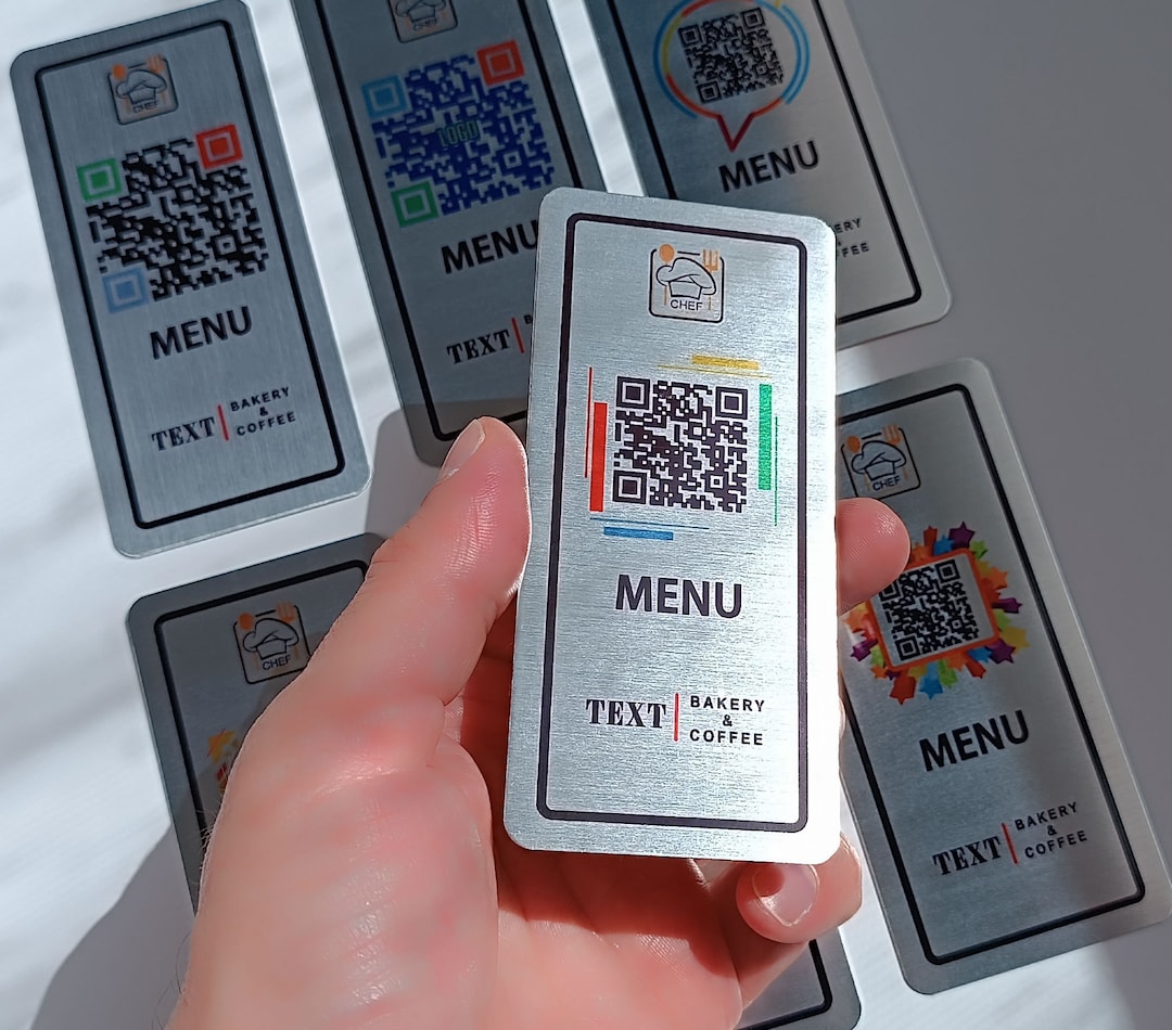 Scan to View Menu | QR Code Menu Sign | QR Code Menu Sticking on Table ...