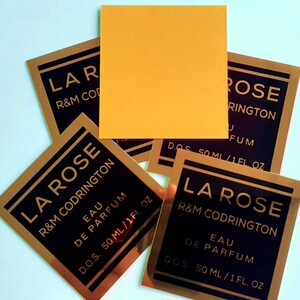 Custom Aluminum Perfume Label - Adhesive Back - You Can Request Custom ...