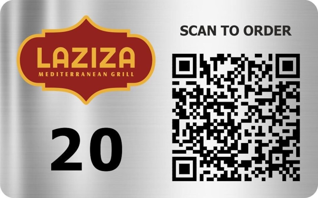 Scan to View Menu | QR Code Menu Sign | Metal Table Menu | Restaurant ...