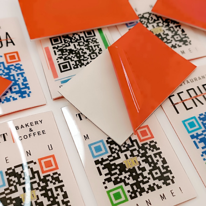 QR CODE Menu QR Code Menu Sign Plastic Table Menu durable - Etsy Australia