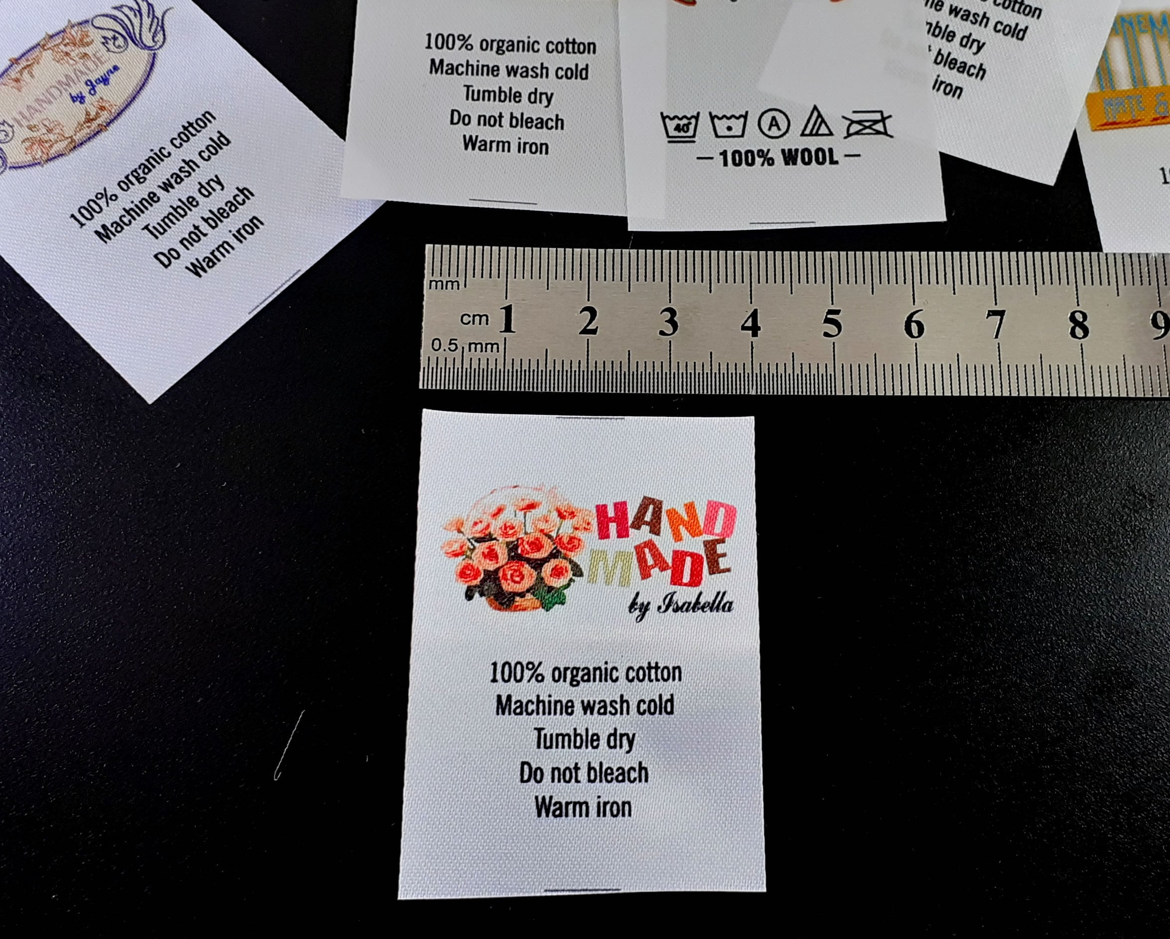 Custom Satin Labelscolored Satin Label Custom Fabric Labels - Etsy