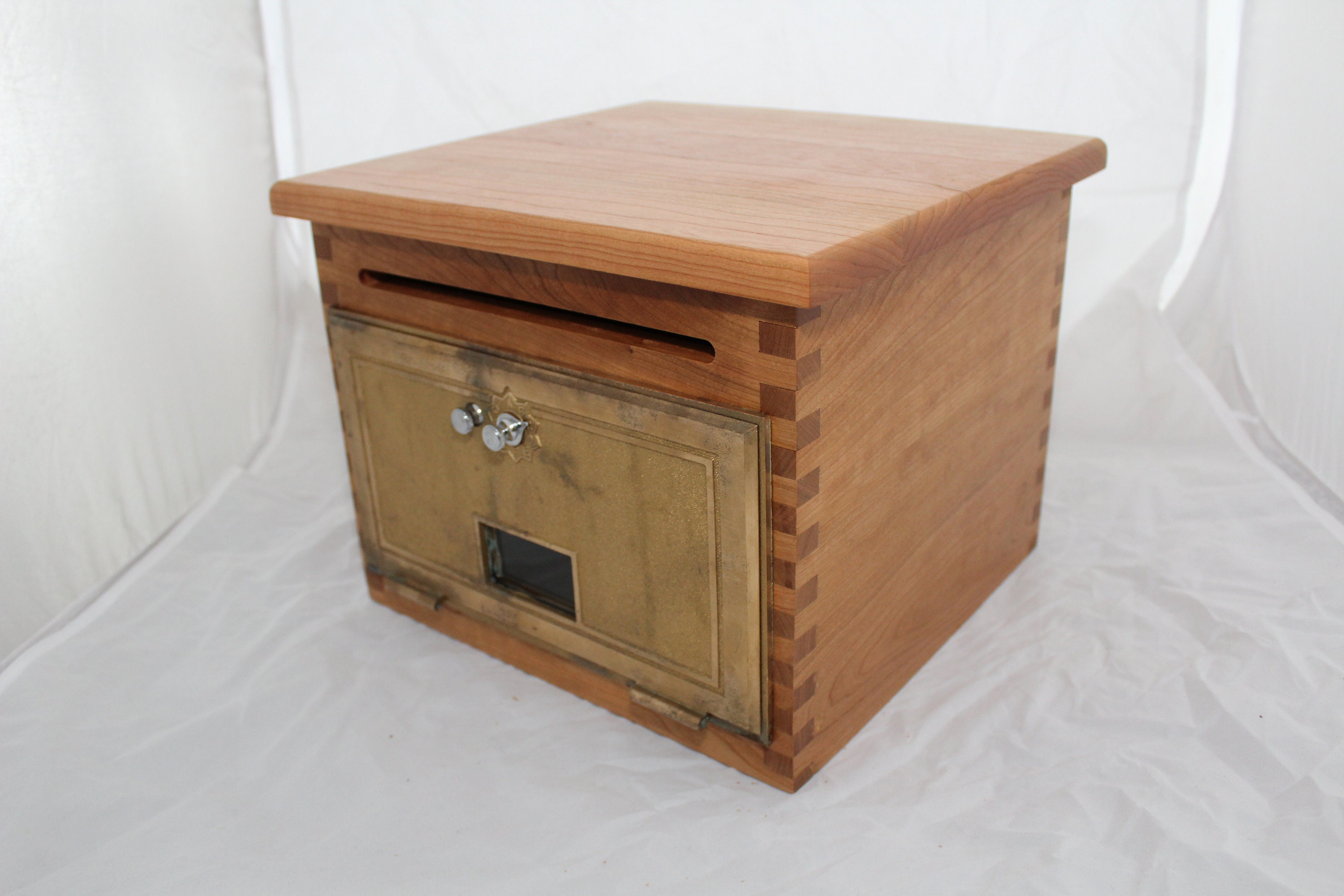 Card Box With Vintage Post Office Box Door Front - Etsy