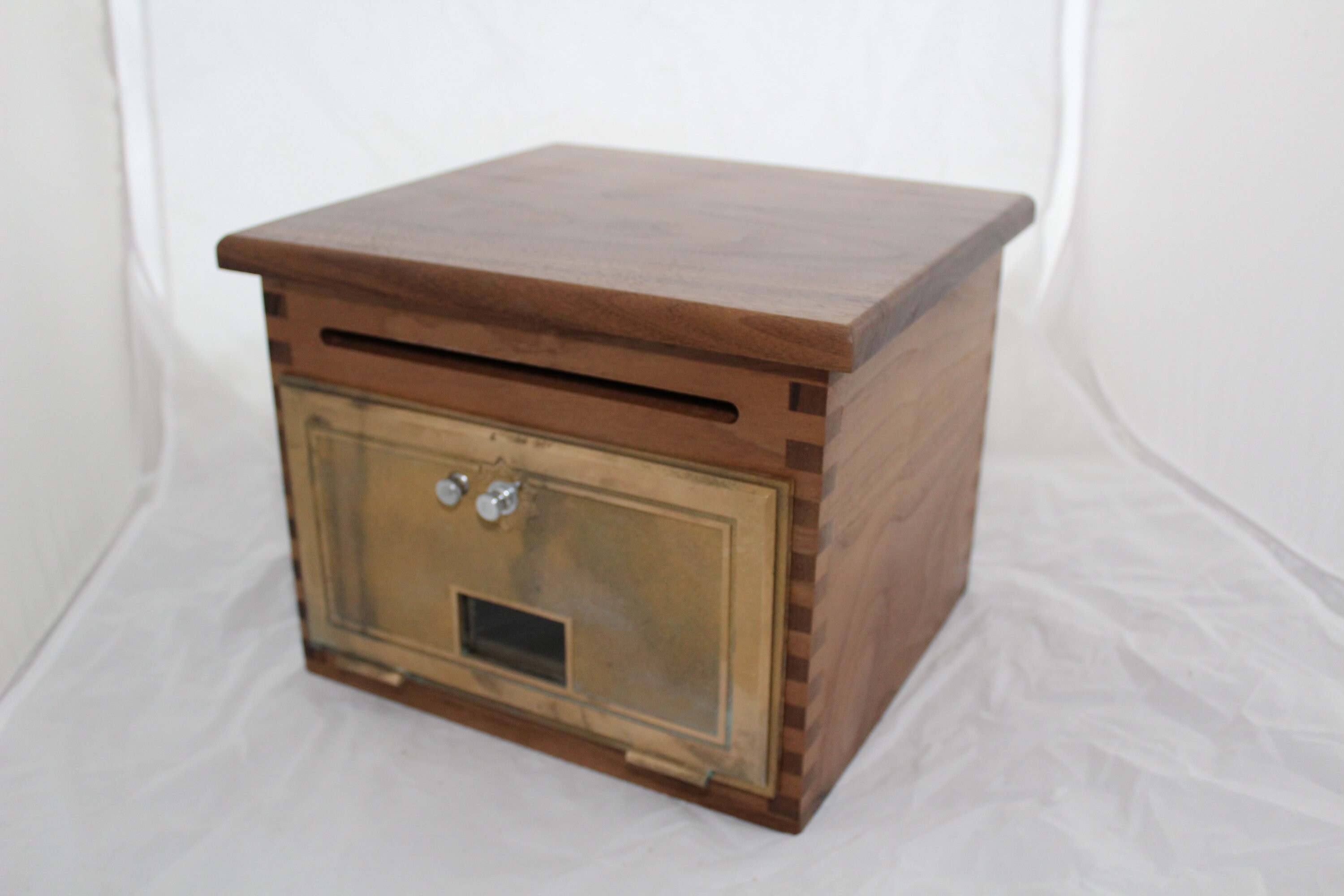 Card Box With Vintage Post Office Box Door Front - Etsy