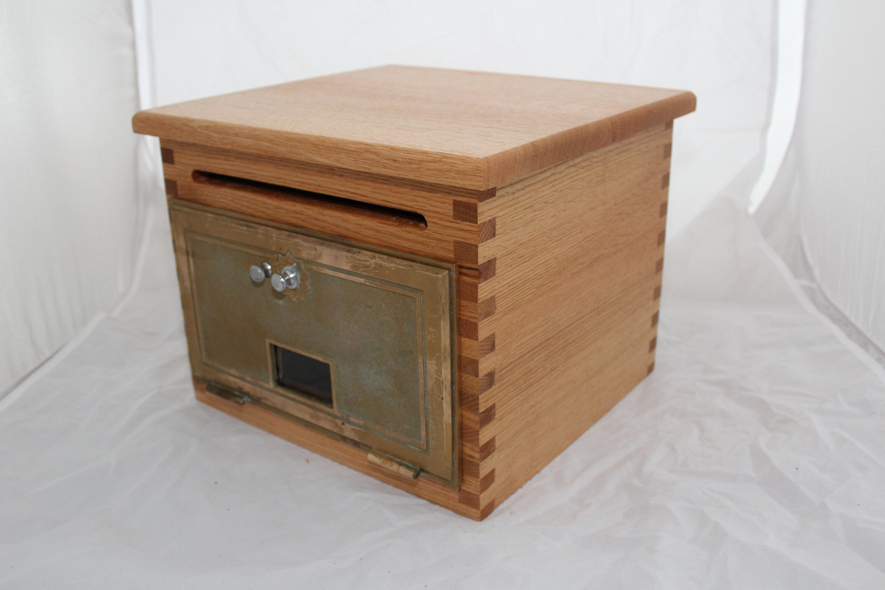 Card Box With Vintage Post Office Box Door Front - Etsy