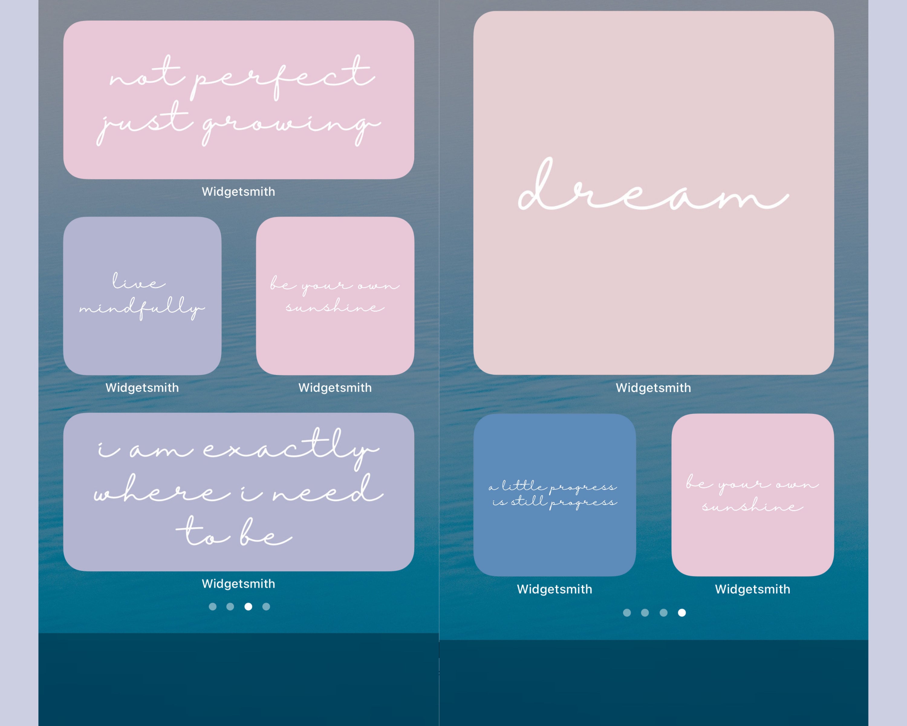 Ios 14/ios 15 Widget Photos | Widgetsmith Covers | Pastel Blue Pink ...