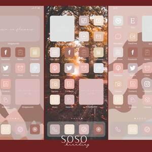 Fall Autumn Neutral Aesthetic Tones | iPhone Ios 14/ios 15 App Icons ...