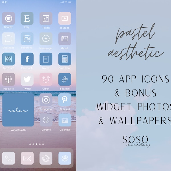 Purple App Icons - Etsy