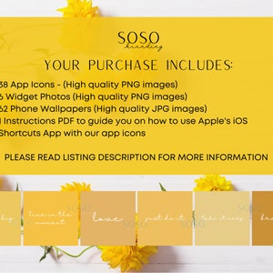 Yellow Sunflowers Lemon Aesthetic | iPhone iPad Ios 14/ios 15 App Icons ...