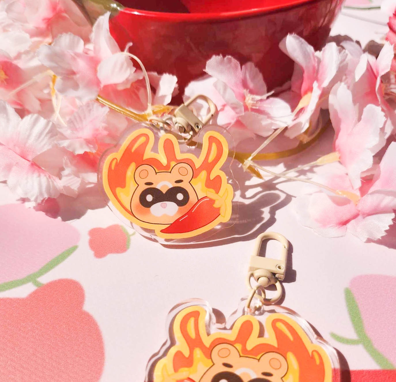 Genshin Impact Guoba Xiangling keychain - Etsy