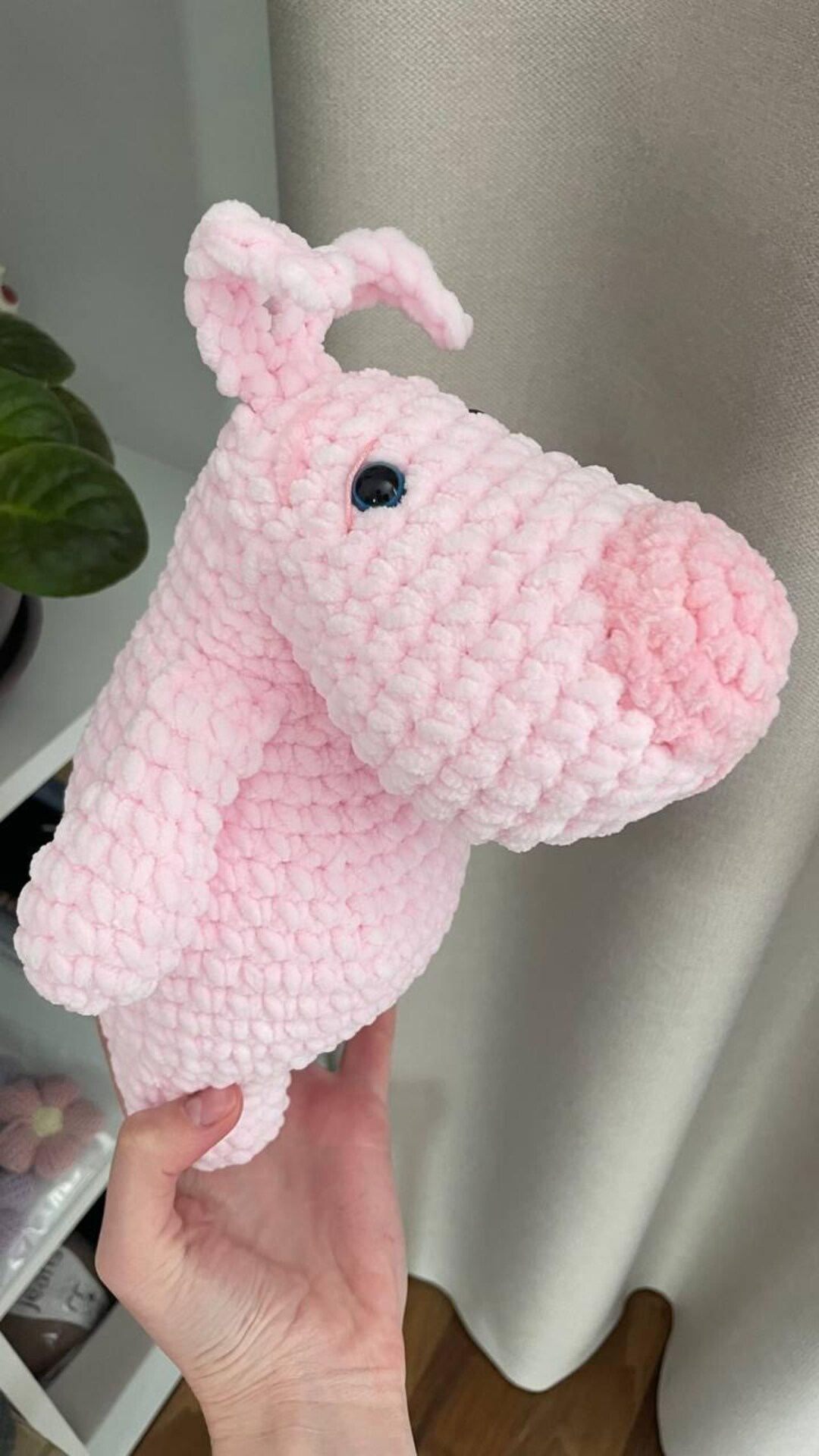 Handmade Plush Dog Toy – Pink Puppy Stuffed Animal 26 Cm Soft Plush ...